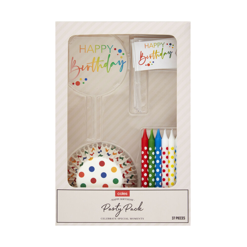 Buy Coles Happy Birthday Party Pack 1 each | Coles