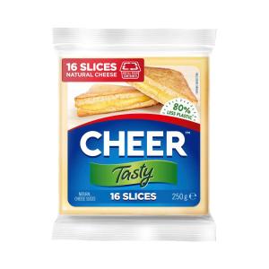 Buy Cheer Cheese Slices Tasty Refill 250g | Coles