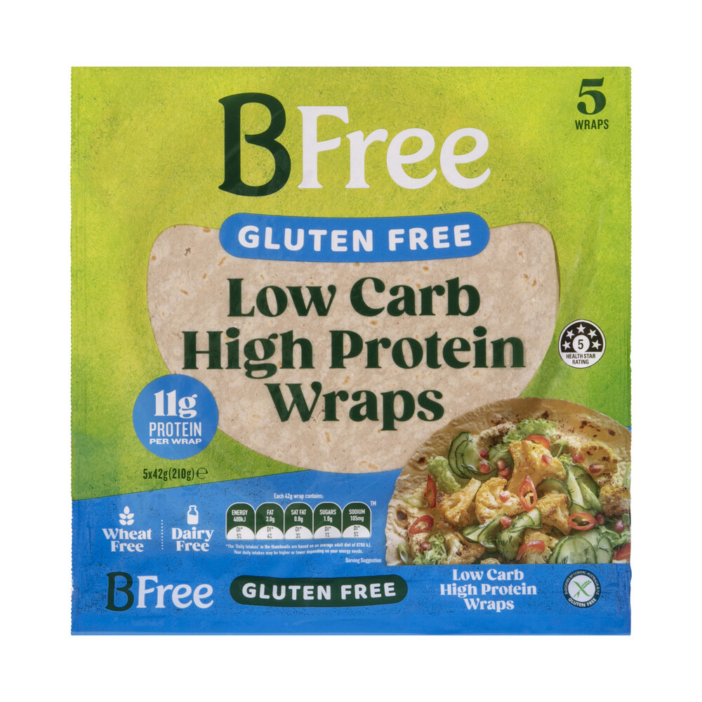 Buy Bfree Low Carb High Protein Wraps 210g | Coles