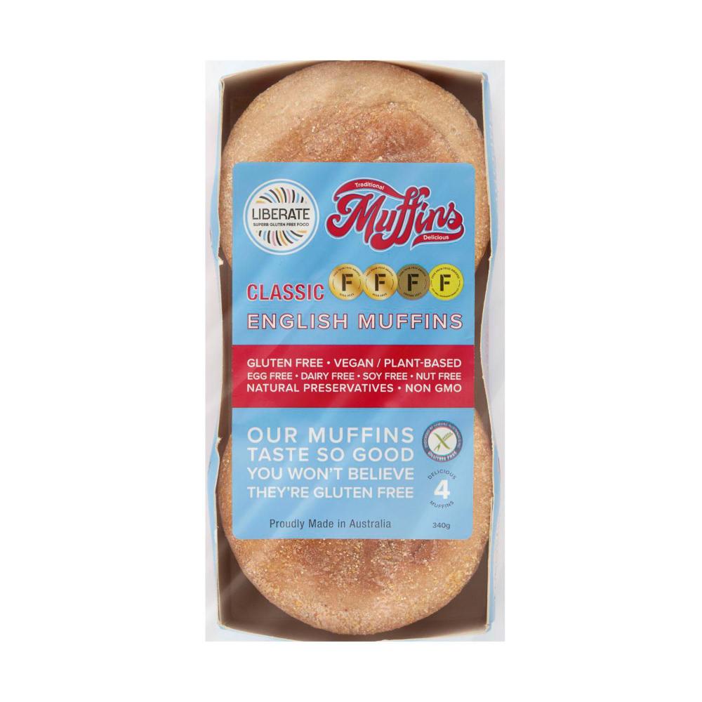 Buy Liberate Gluten Free English Muffins Classic 340g | Coles