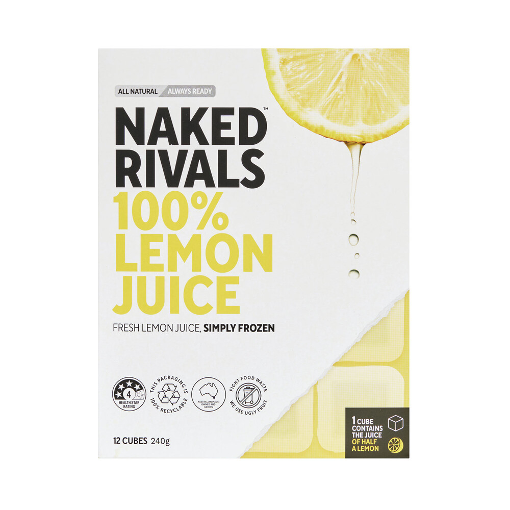 Buy Naked Rivals 100% Frozen Lemon Juice 240g | Coles