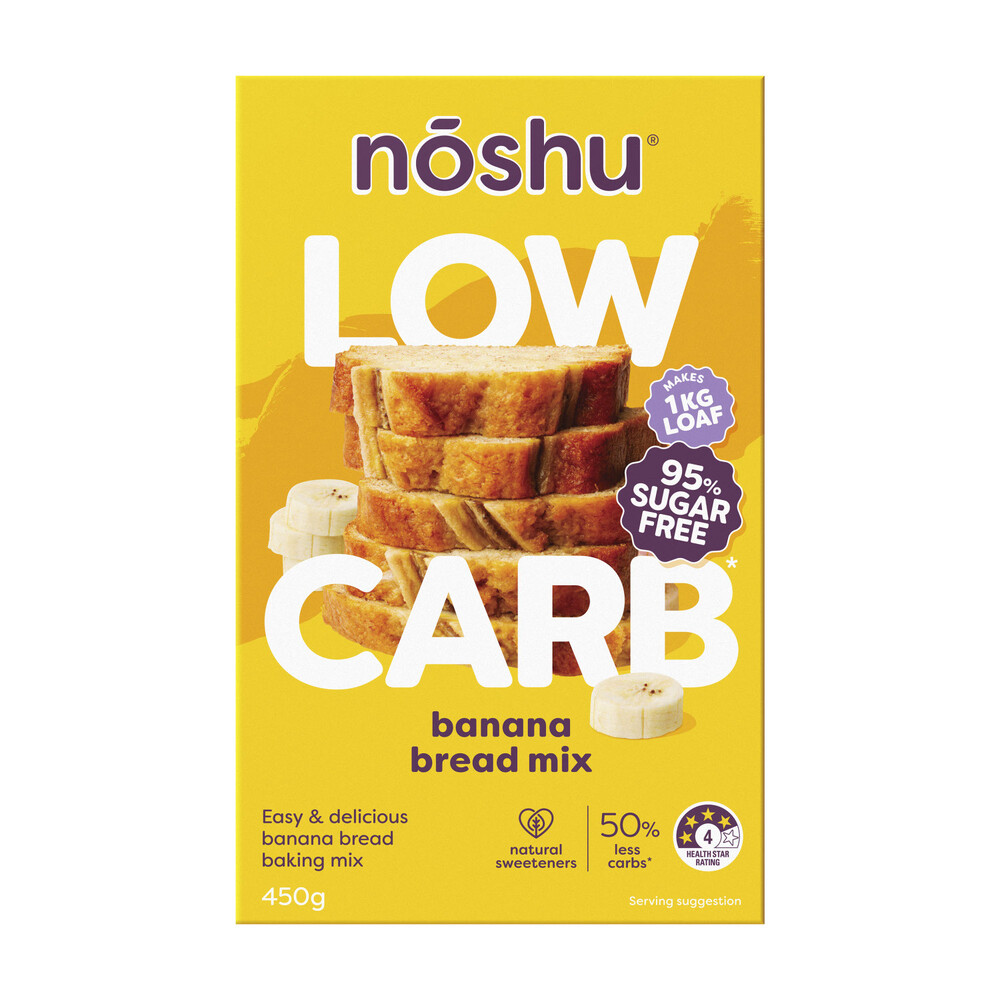 Buy Noshu Low Carb Banana Bread Baking Mix 450g | Coles