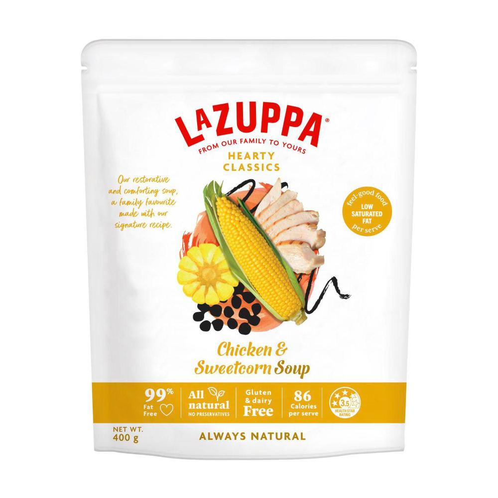 Buy La Zuppa Soup Pouch Chicken & Sweetcorn 400g | Coles