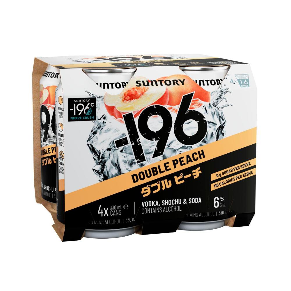 Buy -196 Double Peach 6% Can 330ml 4 Pack | Coles