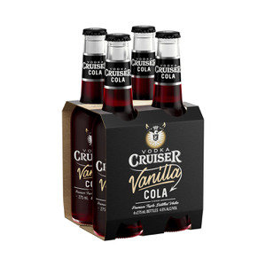 Buy Vodka Cruiser Vanilla Cola Bottle 275mL 4 Pack | Coles