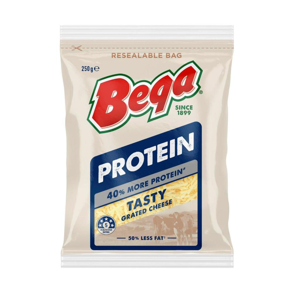 Buy Bega Cheese Tasty Protein Grated 250g | Coles