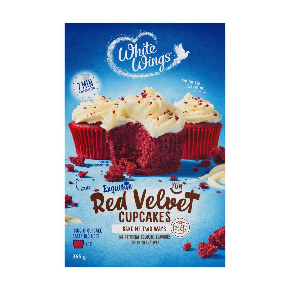 Buy White Wings Red Velvet Cupcake Mix 365g | Coles