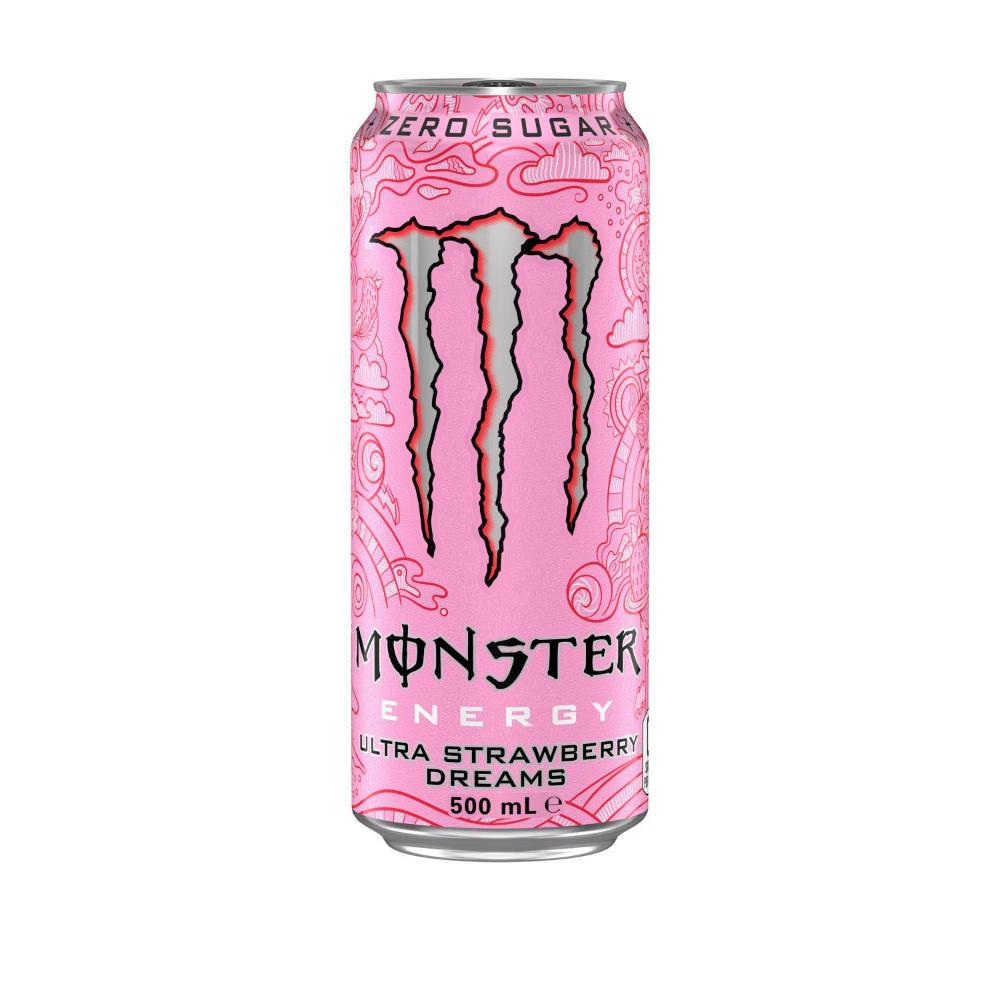 Buy Monster Energy Drink Ultra Strawberry Can 500mL | Coles