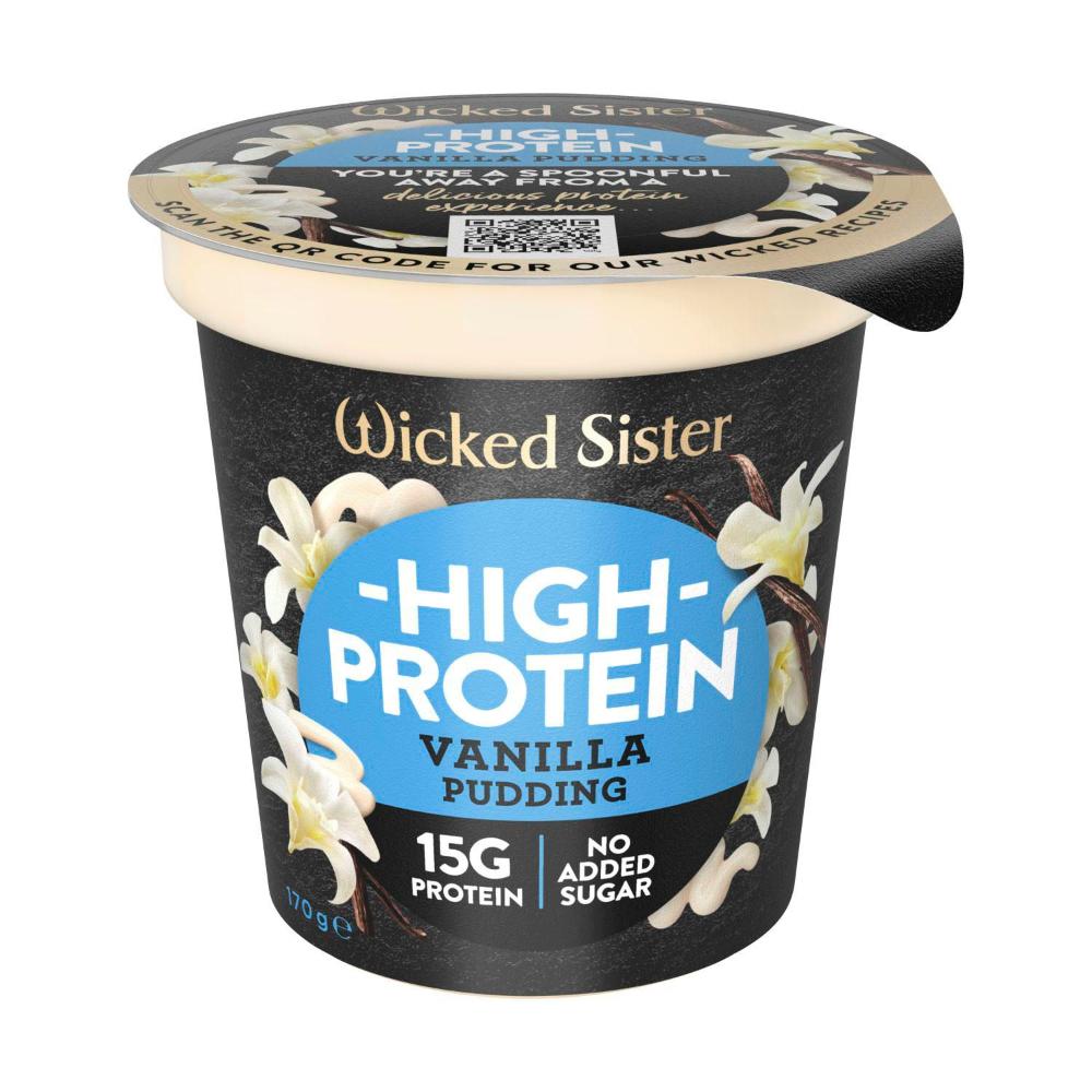 Buy Wicked Sister High Protein Vanilla Pudding 170 GRAM | Coles