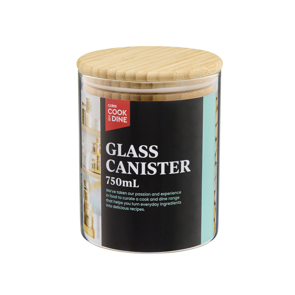 Buy Cook & Dine Glass Canister 750ml 1 each | Coles