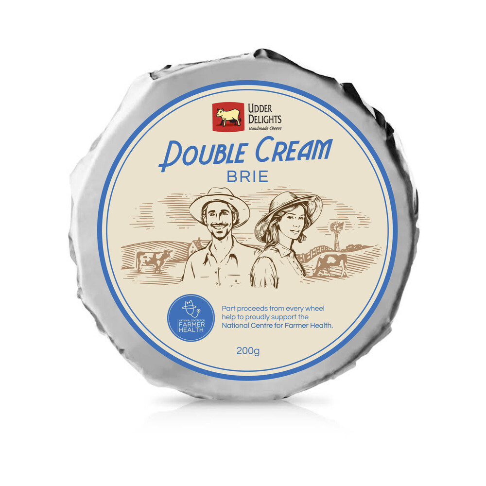 Buy Udder Delights Double Cream Brie 200g | Coles