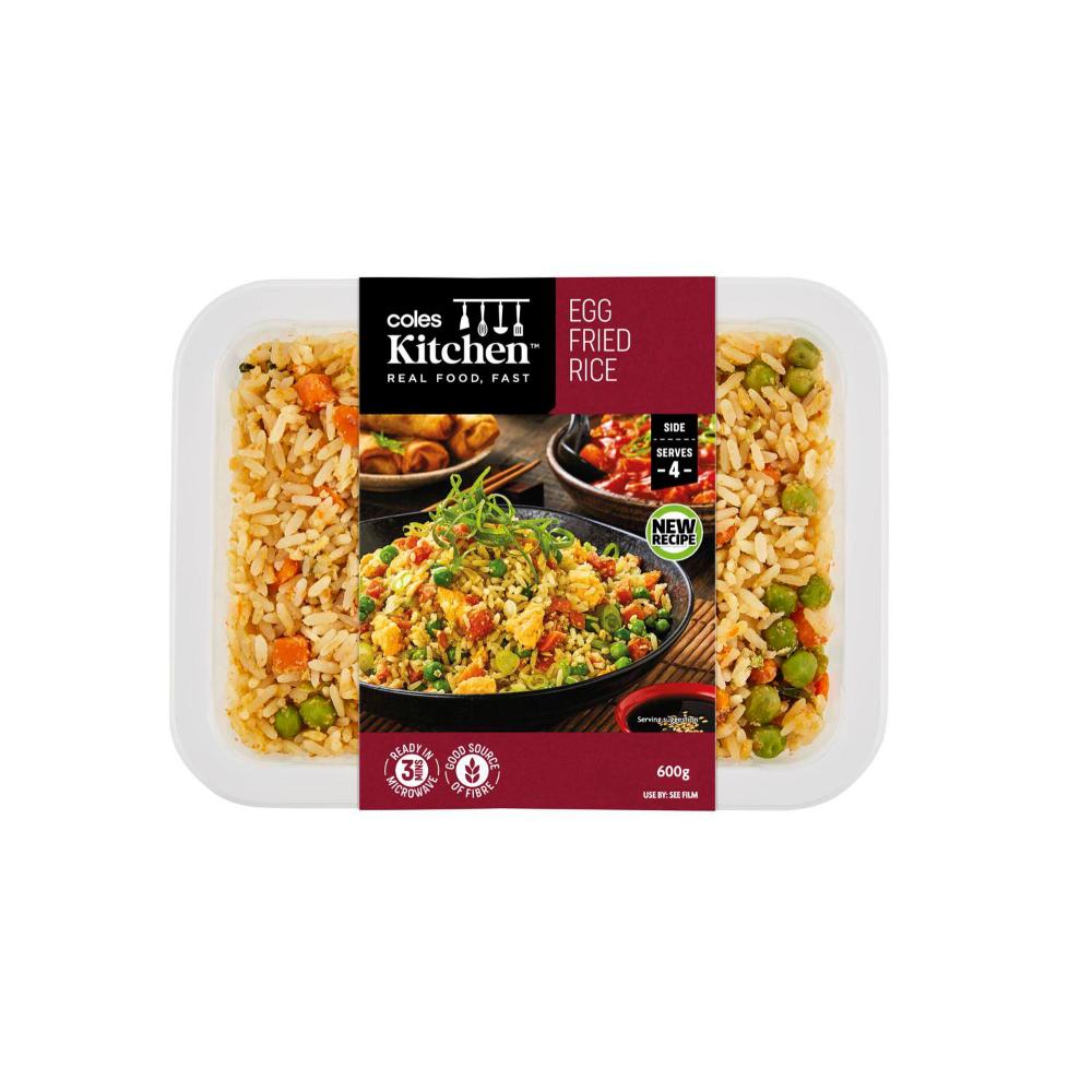Buy Coles Kitchen Family Side Egg Fried Rice 600g | Coles