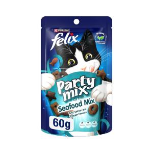 Buy Felix Party Mix Seafood Cat Treats 60g | Coles