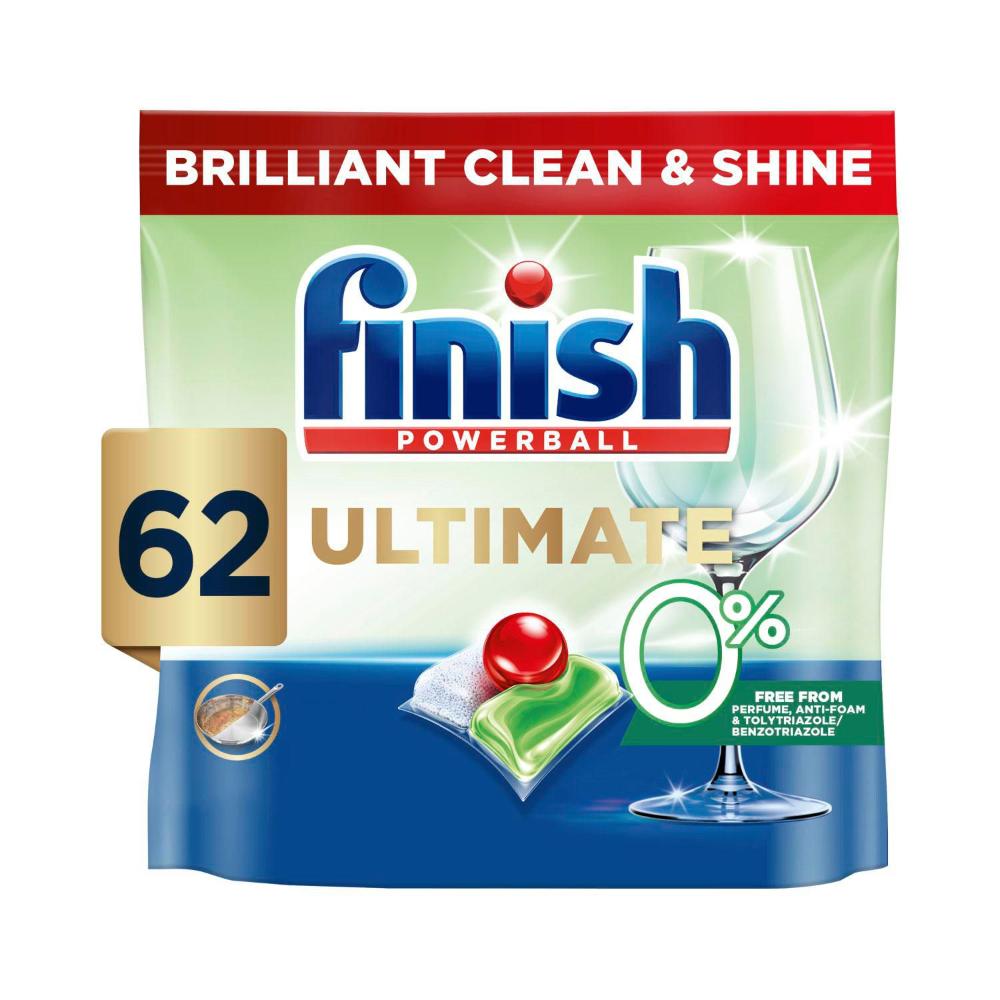 Buy Finish Ultimate 0% Dishwashing Tablets Regular 62 pack | Coles
