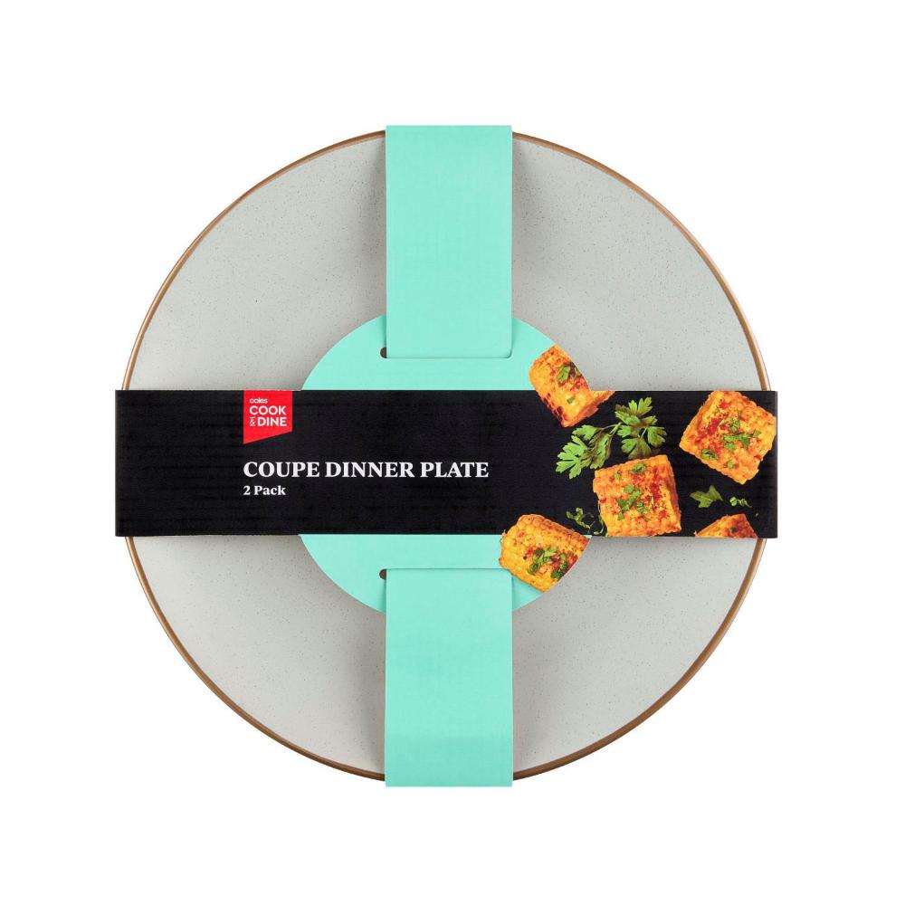 Buy Cook & Dine Coupe Dinner Plates 2 pack | Coles