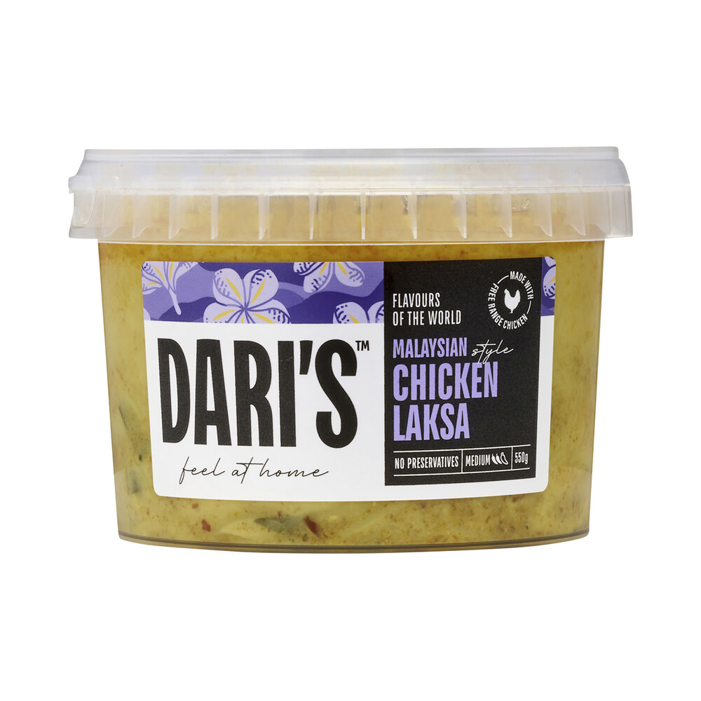 Buy Dari's Flavours Of The World Chicken Laksa Soup 550g | Coles