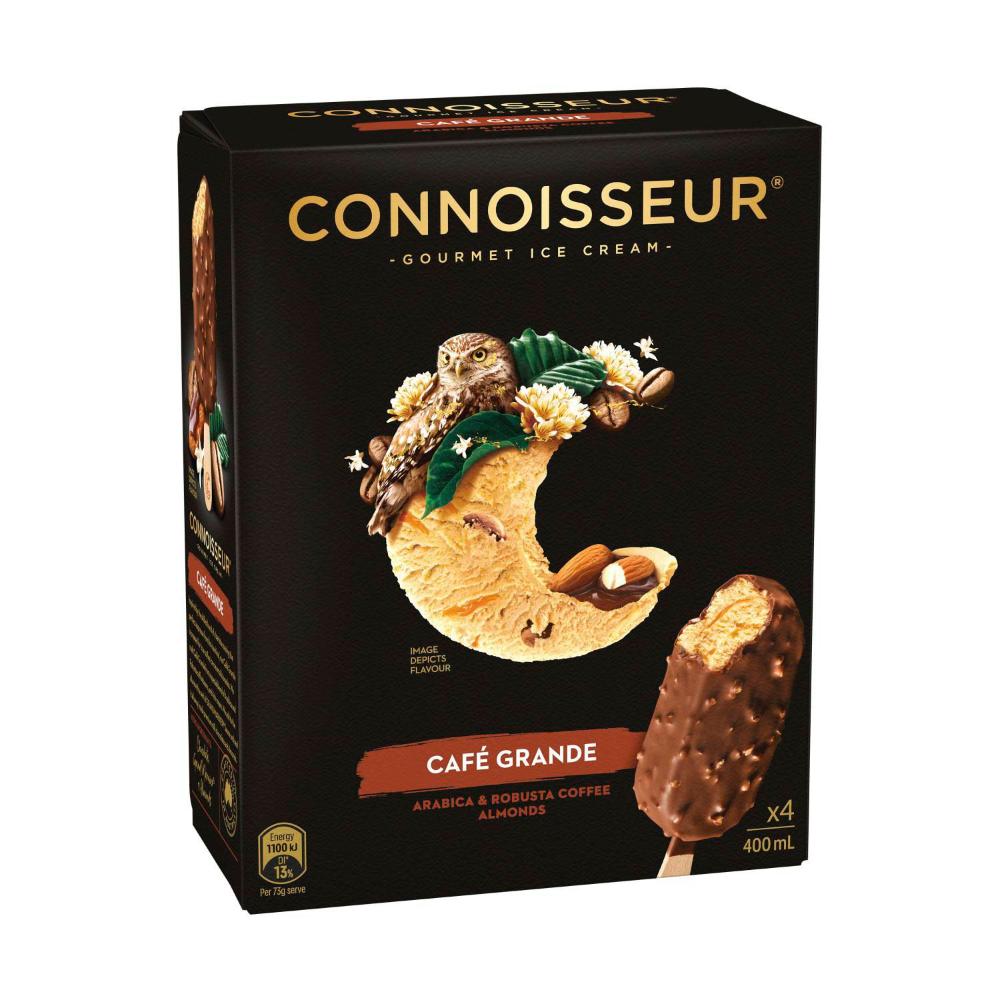 Buy Connoisseur Ice Cream Cafe Grande 4 Pack 360mL | Coles