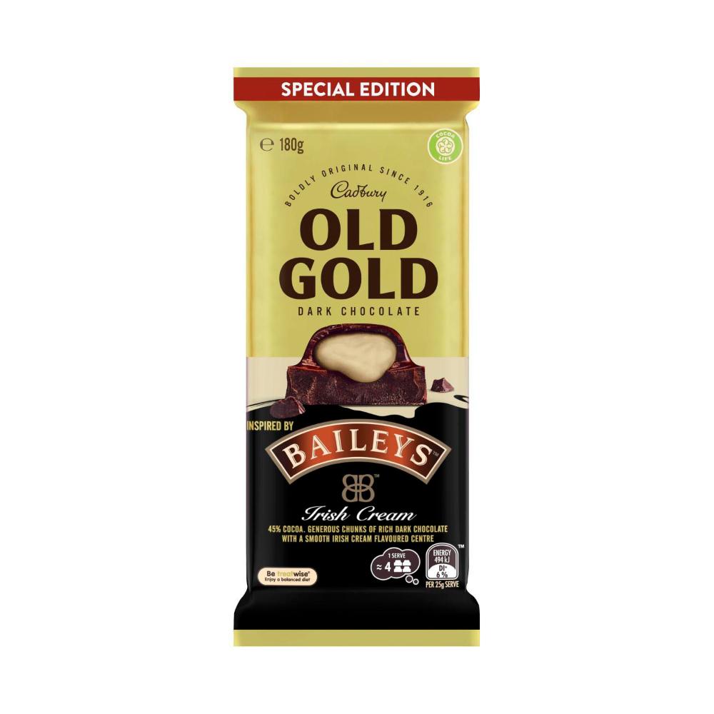 Buy Cadbury Old Gold Baileys Dark Chocolate Block 180g | Coles