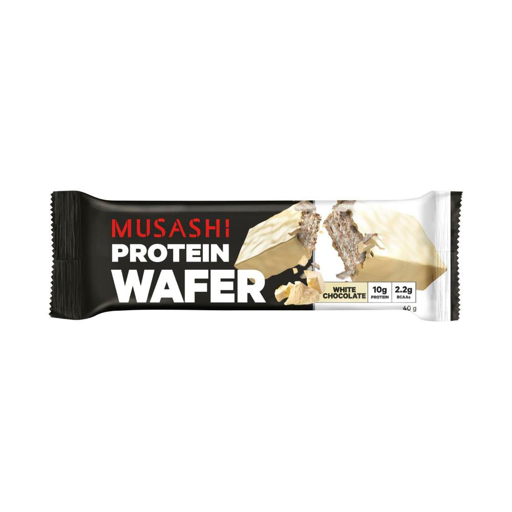 Buy Musashi Protein Wafer Bar White Chocolate 40g | Coles