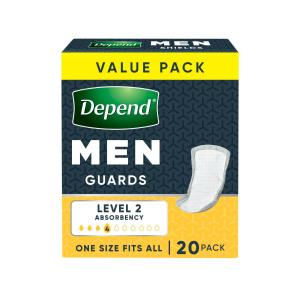 Buy Depend Incontinence Men Guards 20 pack | Coles