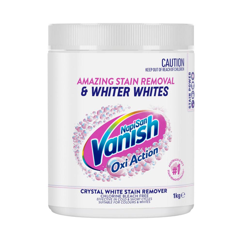 Buy Vanish Napisan Oxi Action Crystal White Fabric Stain Remover Powder ...