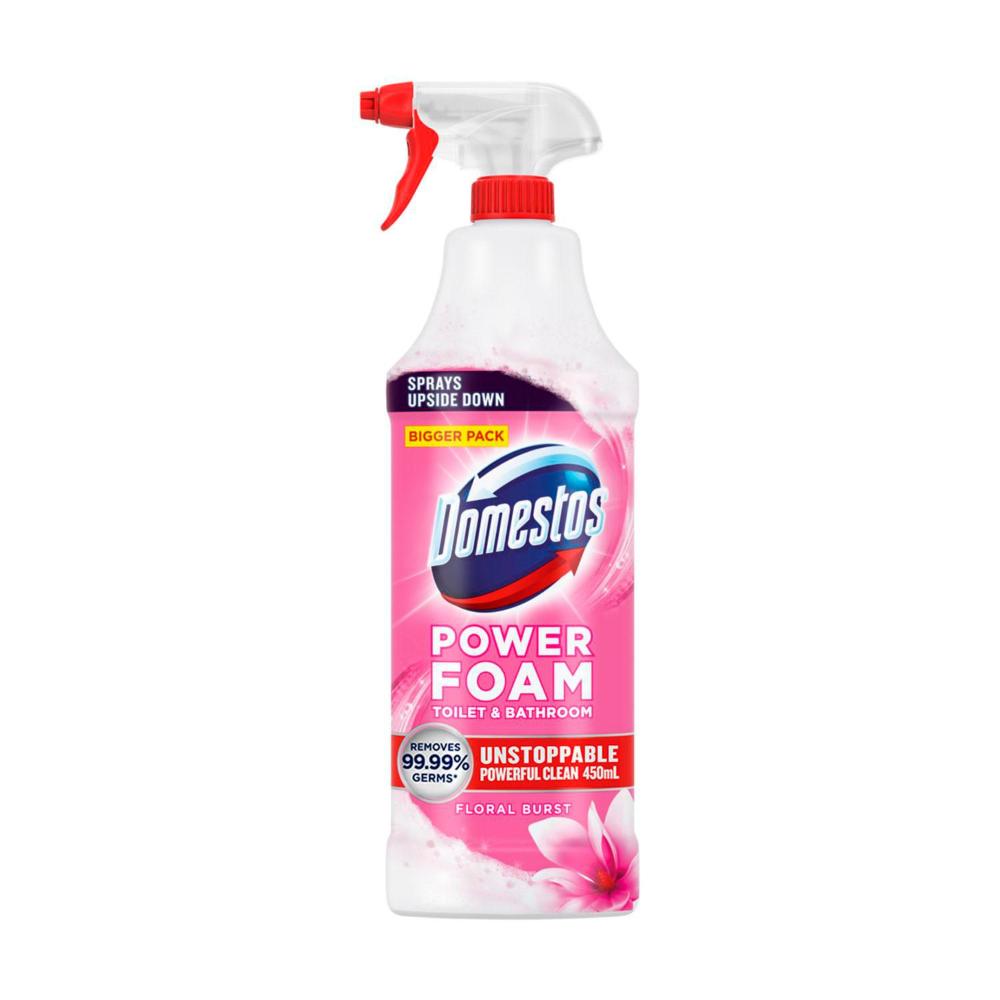 Buy Domestos Power Foam Toilet & Bathroom Spray 450mL | Coles