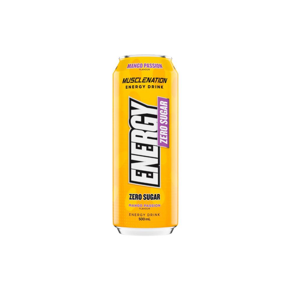 Buy Muscle Nation Zero Sugar Energy Drink Mango Passion 500mL | Coles