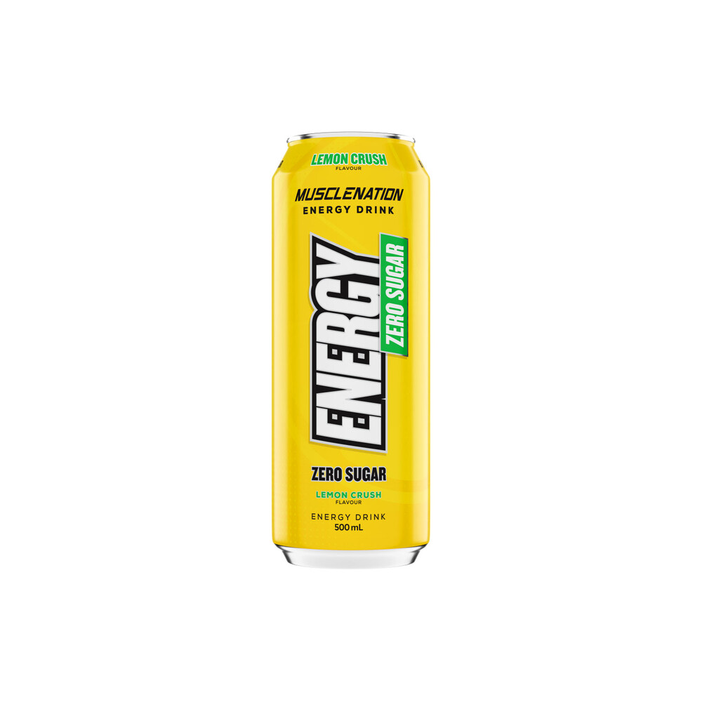 Buy Muscle Nation Zero Sugar Energy Drink Lemon Crush 500mL | Coles