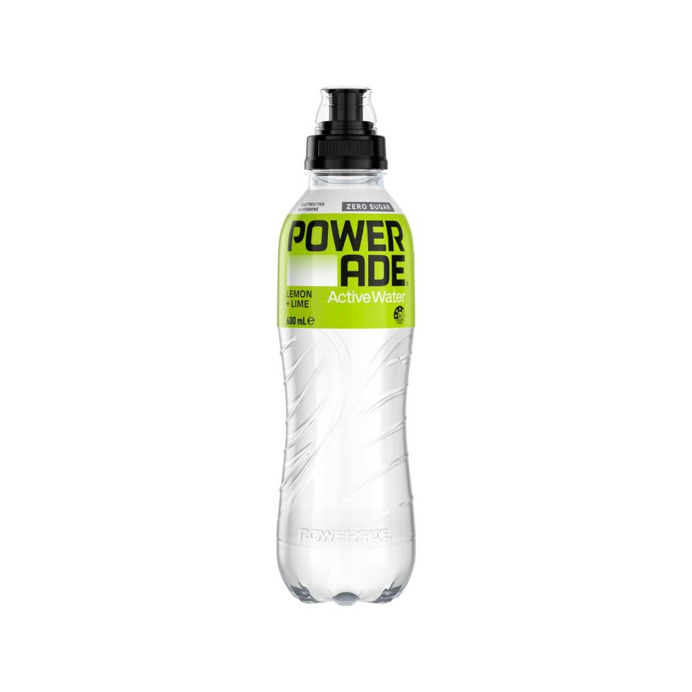 Buy Powerade Active Water Lemon Lime 600mL | Coles