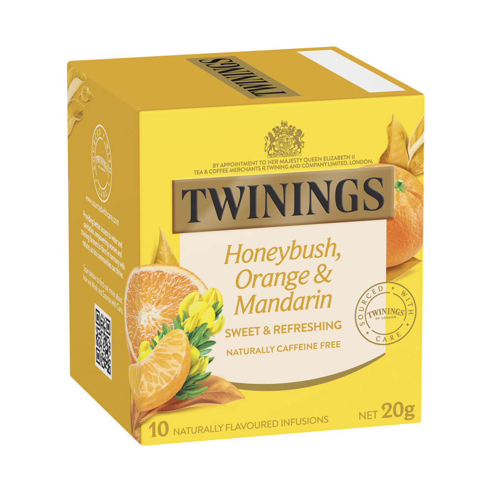 Buy Twinings Honeybush Orange Mandarin Tea Bags 10 pack | Coles