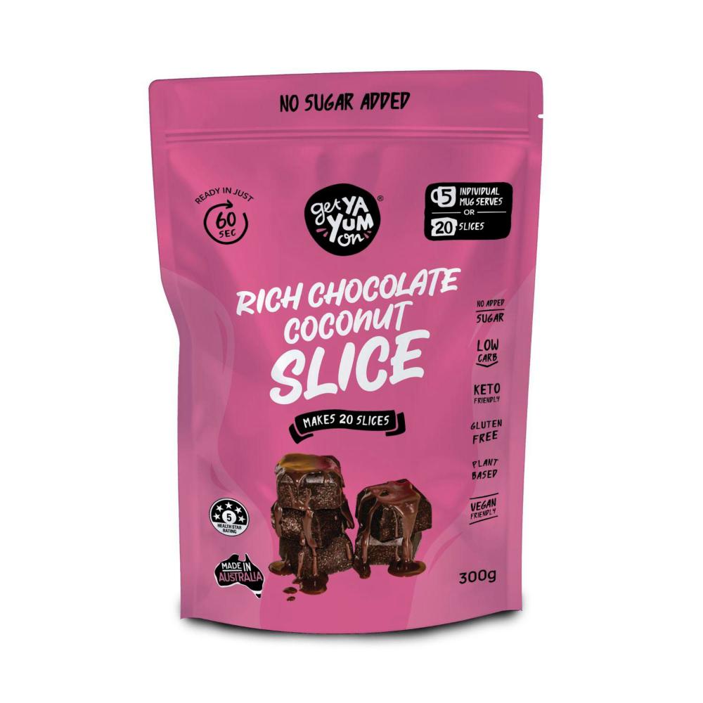 Buy Get Ya Yum On 60 Sec Keto Rich Chocolate Coconut Slice (no Bake ...