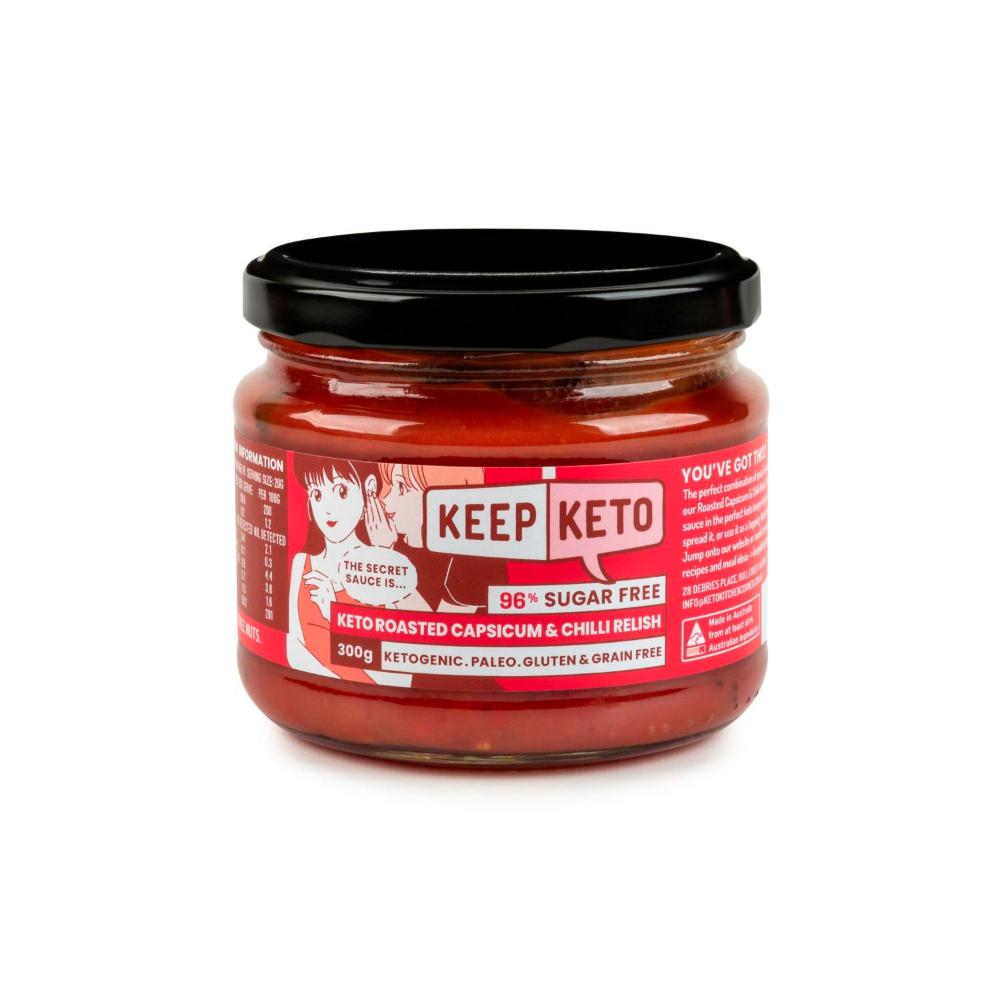 Buy Keep Keto Roasted Capsicum & Chilli Relish 300g | Coles