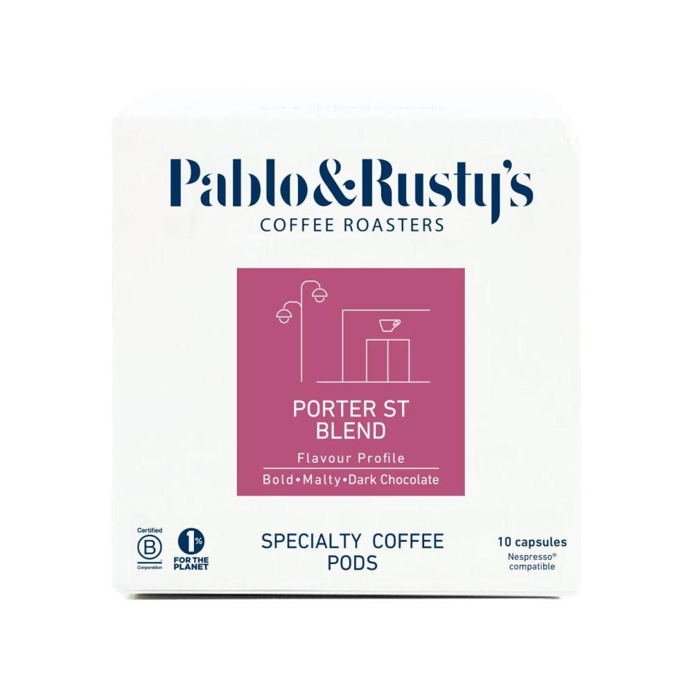 Buy Pablo And Rusty's Porter St Specialty Coffee Pods 10 pack | Coles
