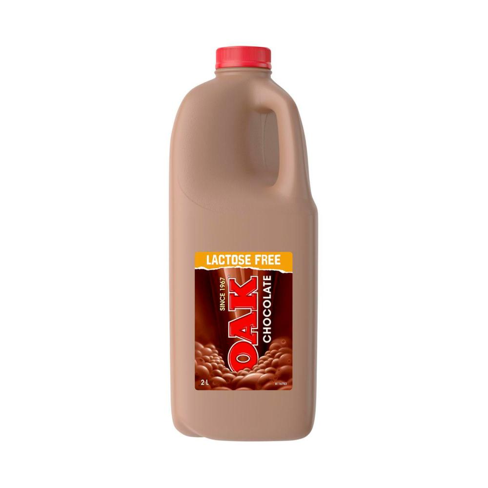 Buy Oak Lactose Free Chocolate Flavoured Milk 2L | Coles