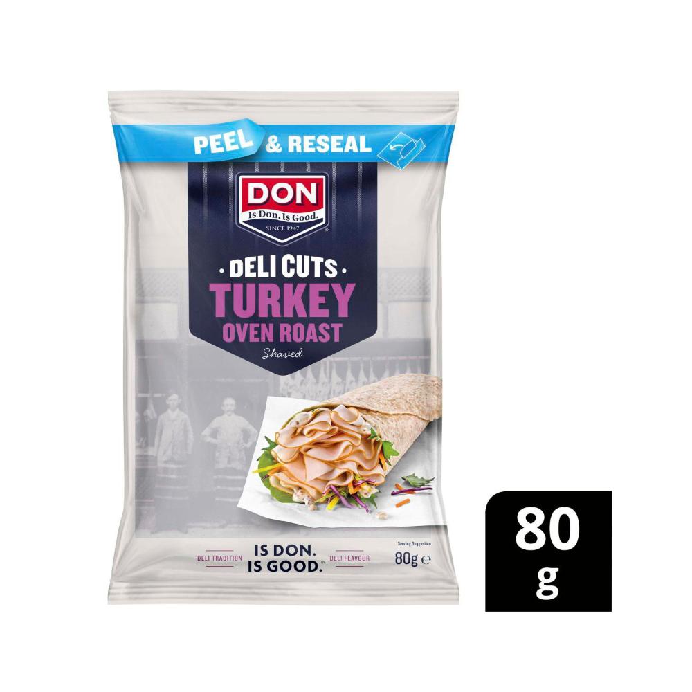 Buy Don Deli Cuts Roast Turkey Shaved 80g | Coles