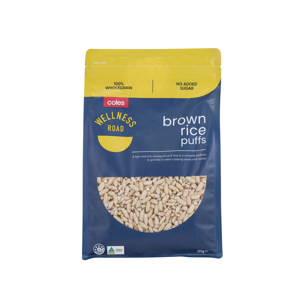 Buy Wellness Road Brown Rice Puffs 120g | Coles