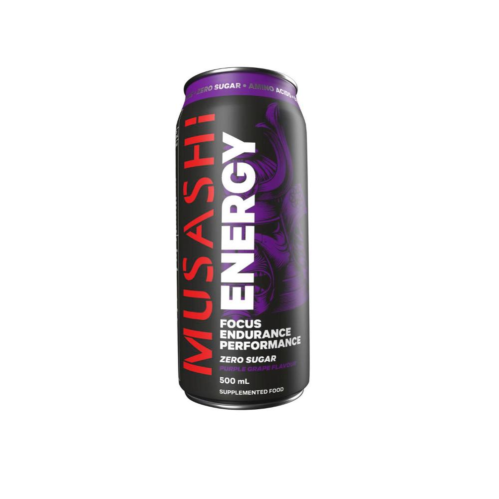 Buy Musashi Energy Drink Purple Grape 500mL | Coles