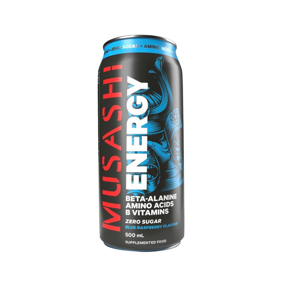 Buy Musashi Energy Drink Blue Raspberry 500mL | Coles