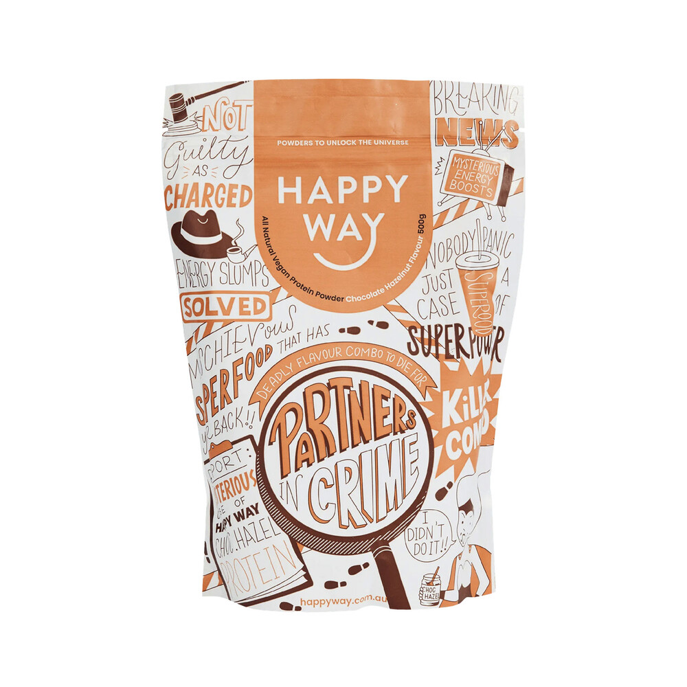 Buy Happy Way Vegan Protein Powder Chocolate Hazelnut 500g | Coles
