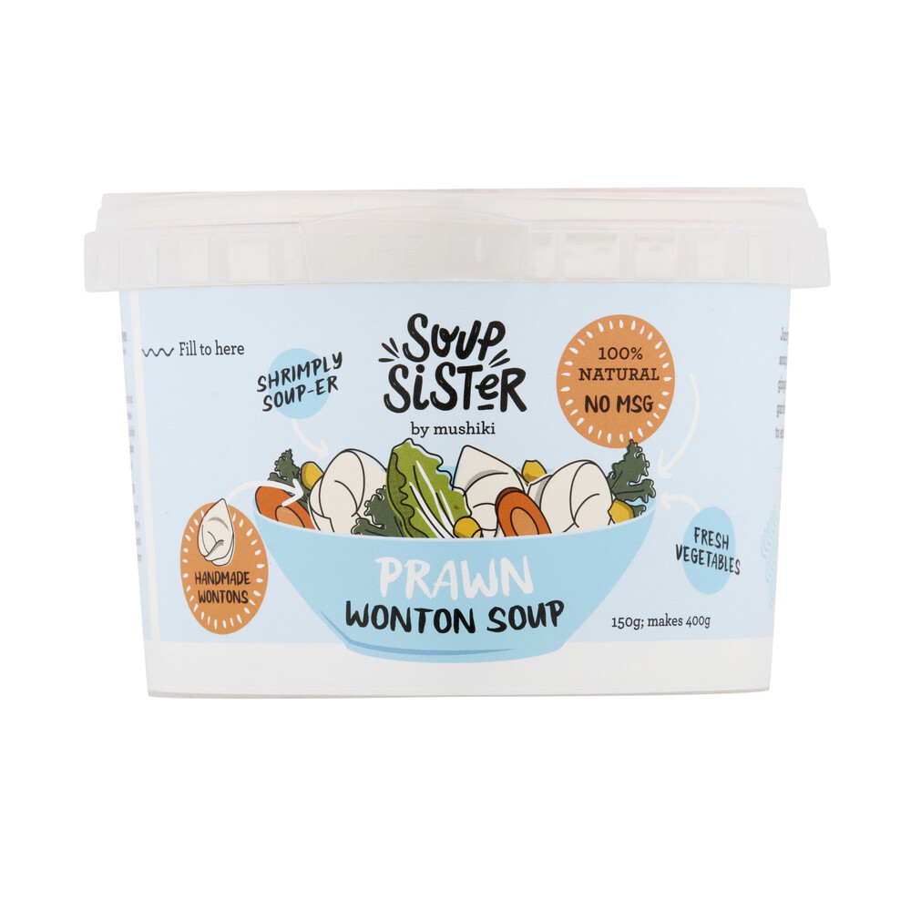 Buy Soup Sister Prawn Wonton Soup 150g | Coles
