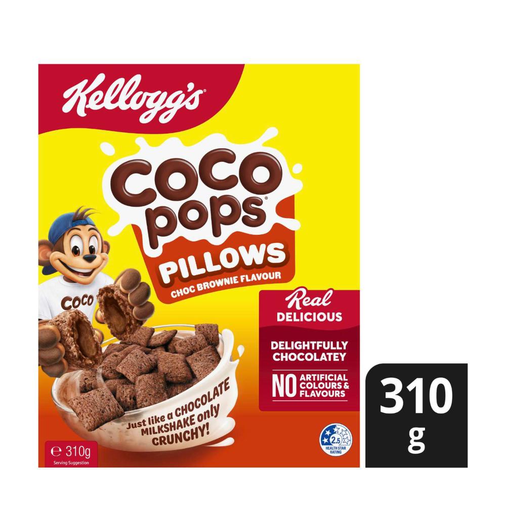 Buy Kellogg's Coco Pops Pillows Choc Brownie Flavour 310g | Coles