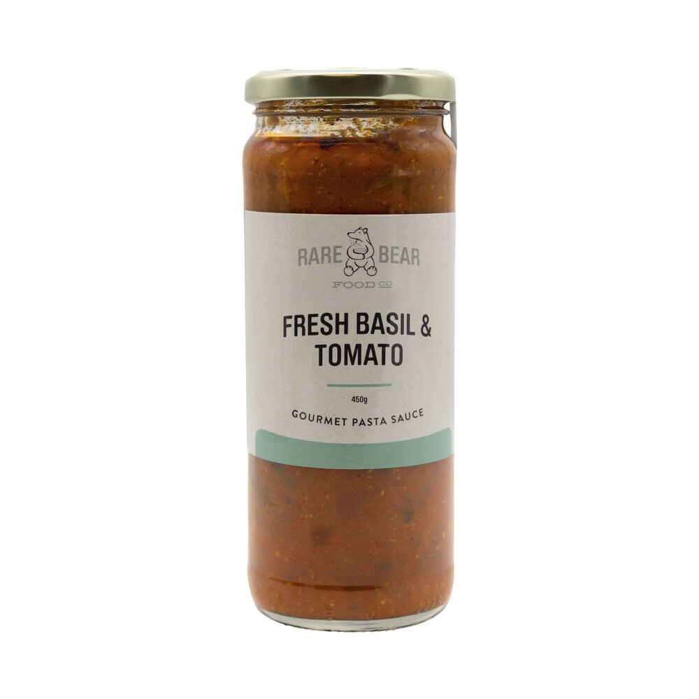 Buy Rare Bear Fresh Basil & Tomato Pasta Sauce 450g | Coles