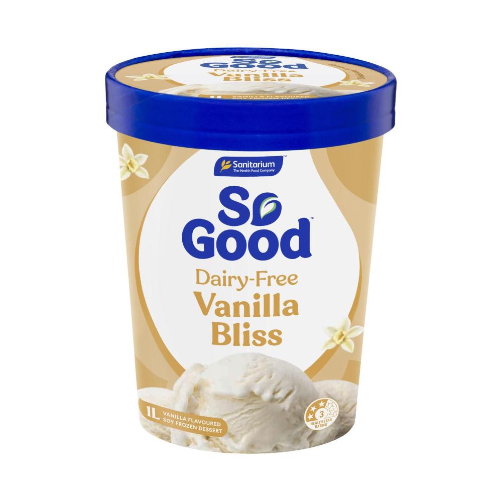 Buy So Good Frozen Dessert Vanilla Bliss 1L | Coles