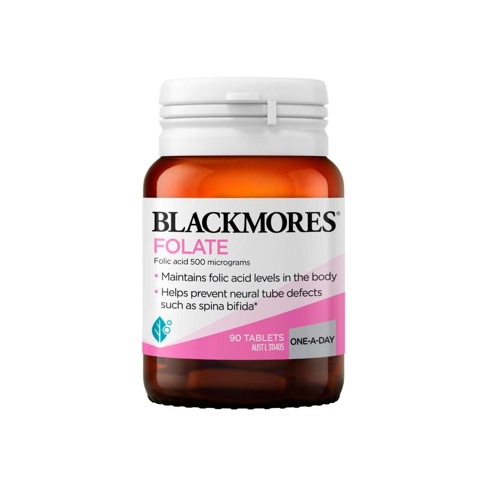 Buy Blackmores Folate 500mg Folic Acid Vitamin Tablets 90 pack | Coles