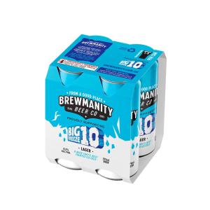 Buy Brewmanity Ice Cold Lager Can 375mL 4 Pack | Coles