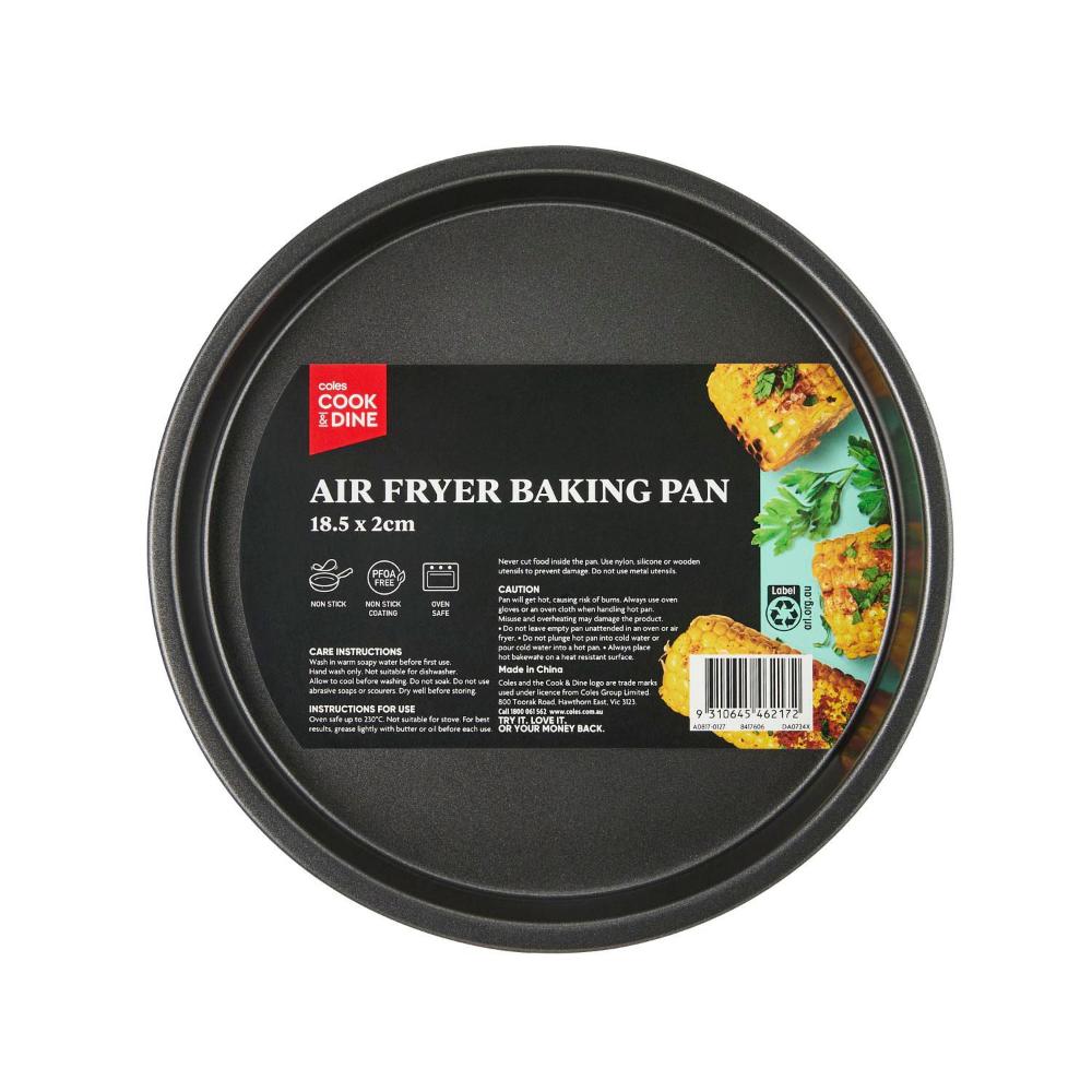 Buy Cook & Dine Air Fryer Baking Pan 18.5 Cm 1 Each | Coles