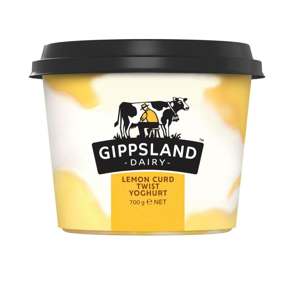 Buy Gippsland Dairy Twist Yogurt Lemon Curd 700 GRAM | Coles