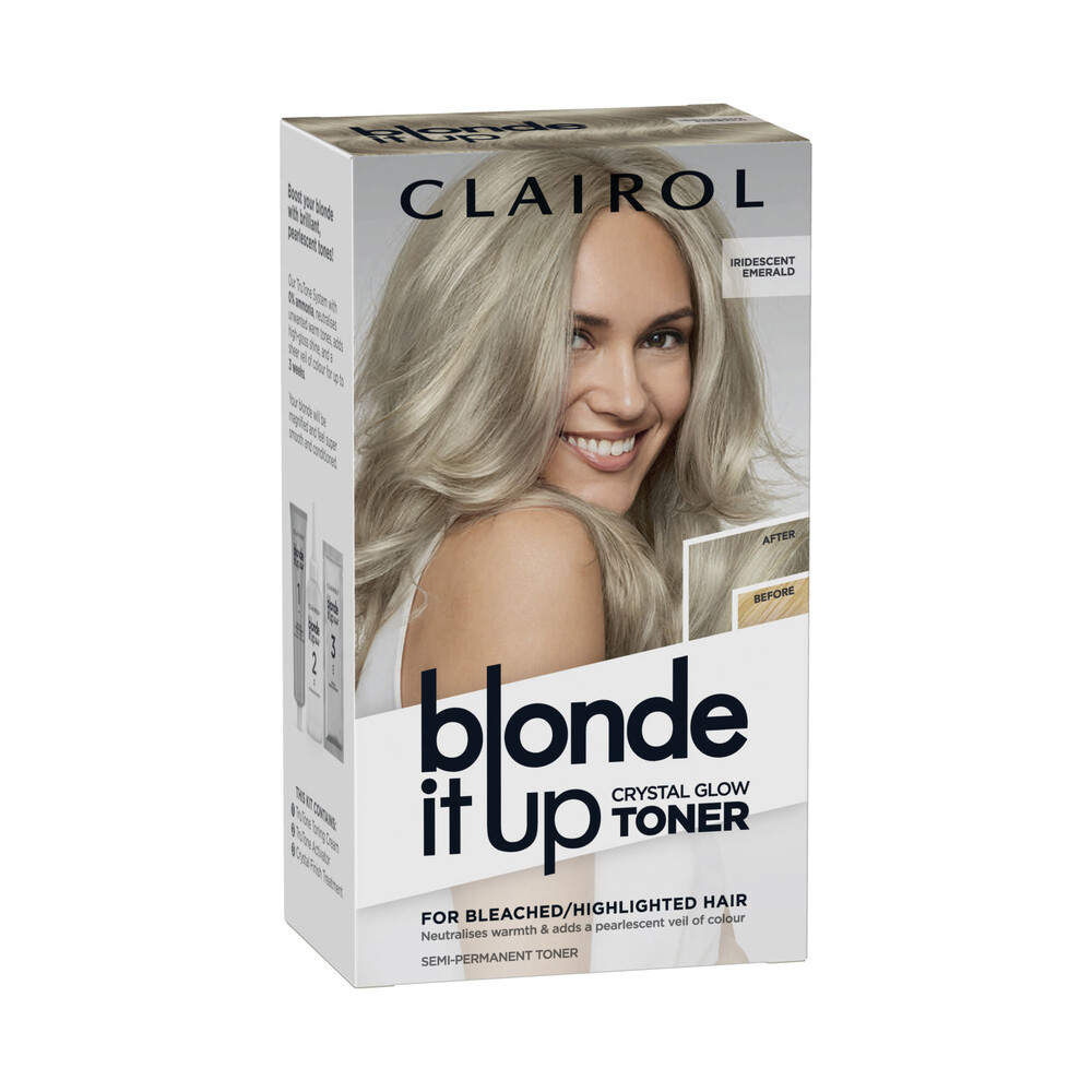 Buy Clairol Blonde It Up Toner Iridescent Emerald 1 pack | Coles