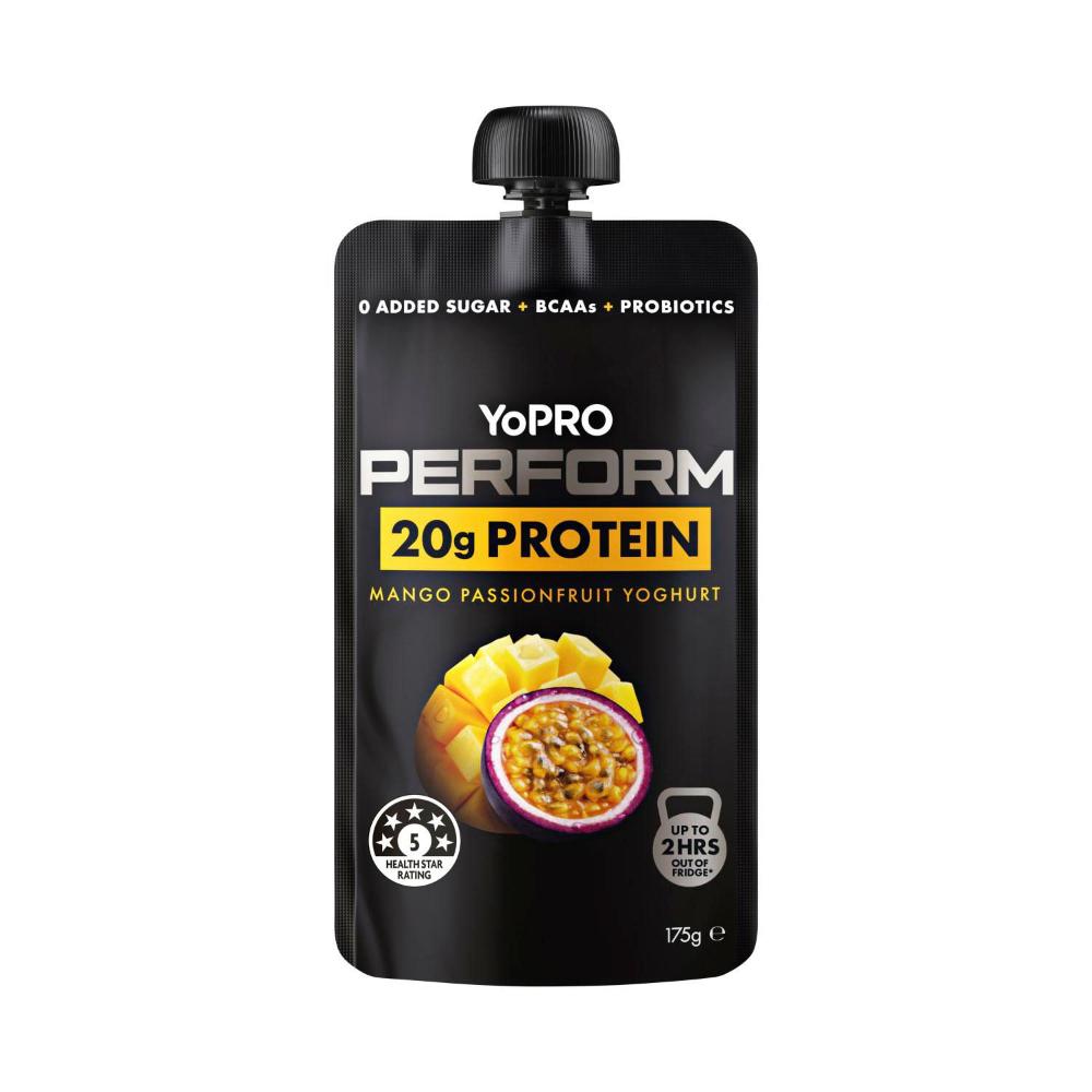 Buy YoPro Perform High Protein M/passionfruit Yoghurt Pouch No Added ...