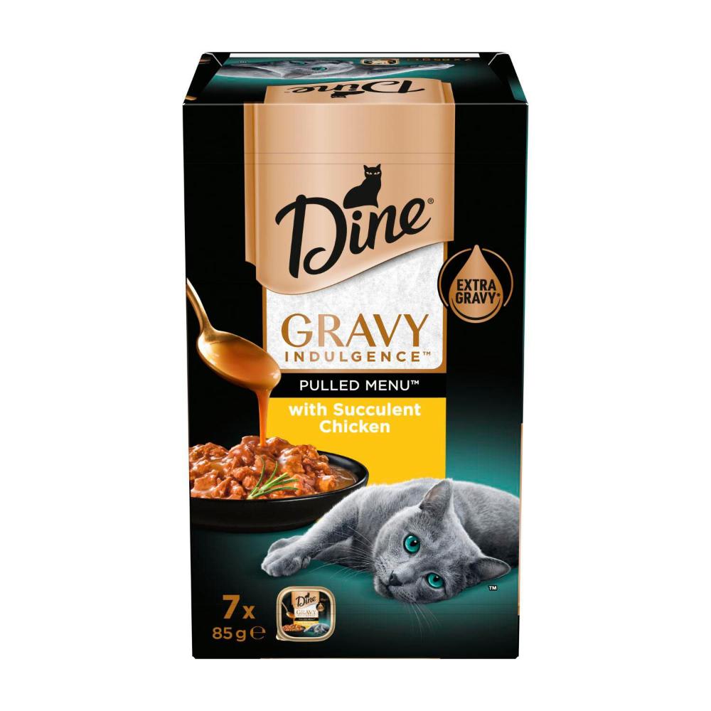 Buy Dine Gravy Indulgence Wet Cat Food Chicken In Gravy 7x85g 7 Pack ...